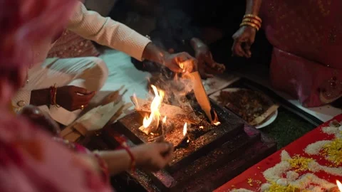 Indian Hawan Stock Video Footage | Royalty Free Indian Hawan Videos | Pond5