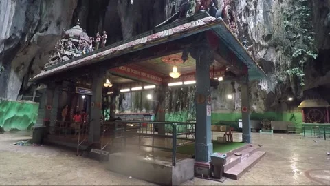 Hindu Temple inside Main Temple cave, Ba... | Stock Video | Pond5