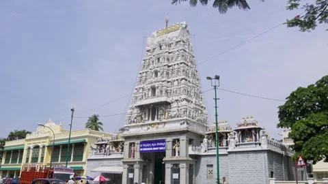 Hindu temple with a shikhara adorned wit... | Stock Video | Pond5