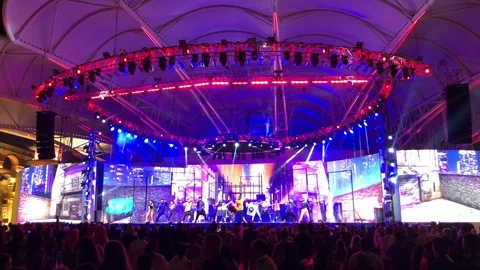 Hip hop dance show at Global Village in ... | Stock Video | Pond5