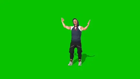 Hip Hop Trap Dancer Green Screen 3D Rend... | Stock Video | Pond5
