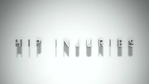 hip injuries 3D title animation white te... | Stock Video | Pond5
