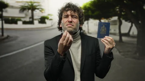 Hispanic man gestures with italian hand ... | Stock Video | Pond5