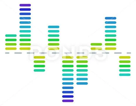 Histogram icon. Color gradient column chart template: Royalty Free ...