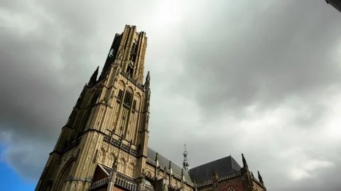 Historic Eusebius Church in Arnhem with ... | Stock Video | Pond5