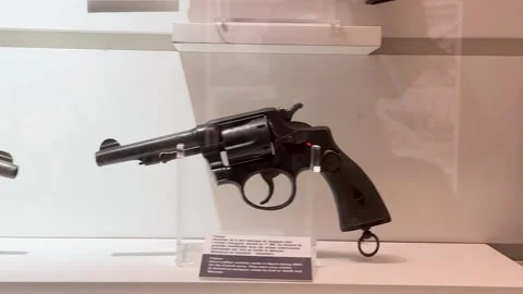 Historic Firearms Display at Dunkirk Wea... | Stock Video | Pond5