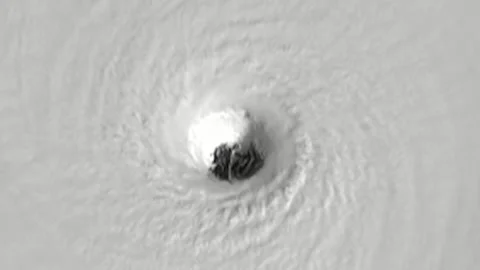 Historic hurricane Melissa as seen on se... | Stock Video | Pond5