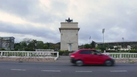 Historic Monument Black Star Gate Ghana ... | Stock Video | Pond5
