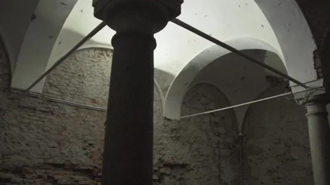 historic ribbed vault in baroque buildin... | Stock Video | Pond5