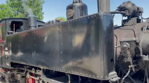 historic steam locomotive of the museum ... | Stock Video | Pond5
