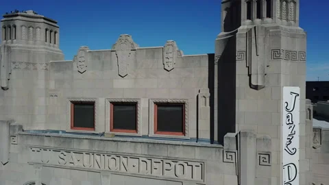 The historic Tulsa Union Depot, an art d... | Stock Video | Pond5