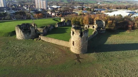 Historical Flint castle medieval militar... | Stock Video | Pond5