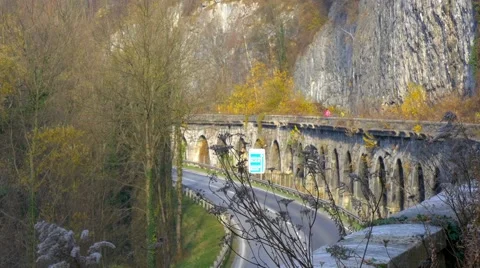 historical railway underpass with archit... | Stock Video | Pond5