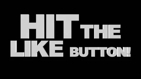 "HIT THE LIKE BUTTON" 3D Graphic in Blac... | Stock Video | Pond5
