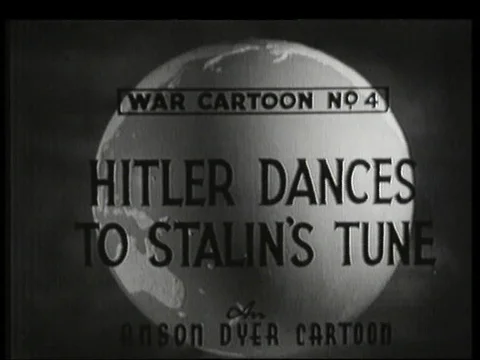Hitler and Stalin cartoon | Stock Video | Pond5