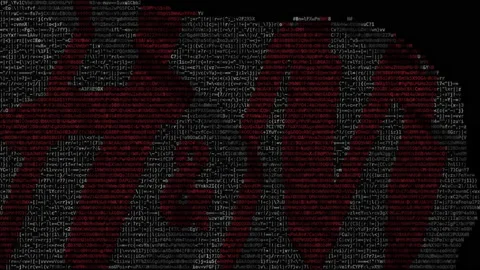 HM logo on waving digital flag. Editoria... | Stock Video | Pond5