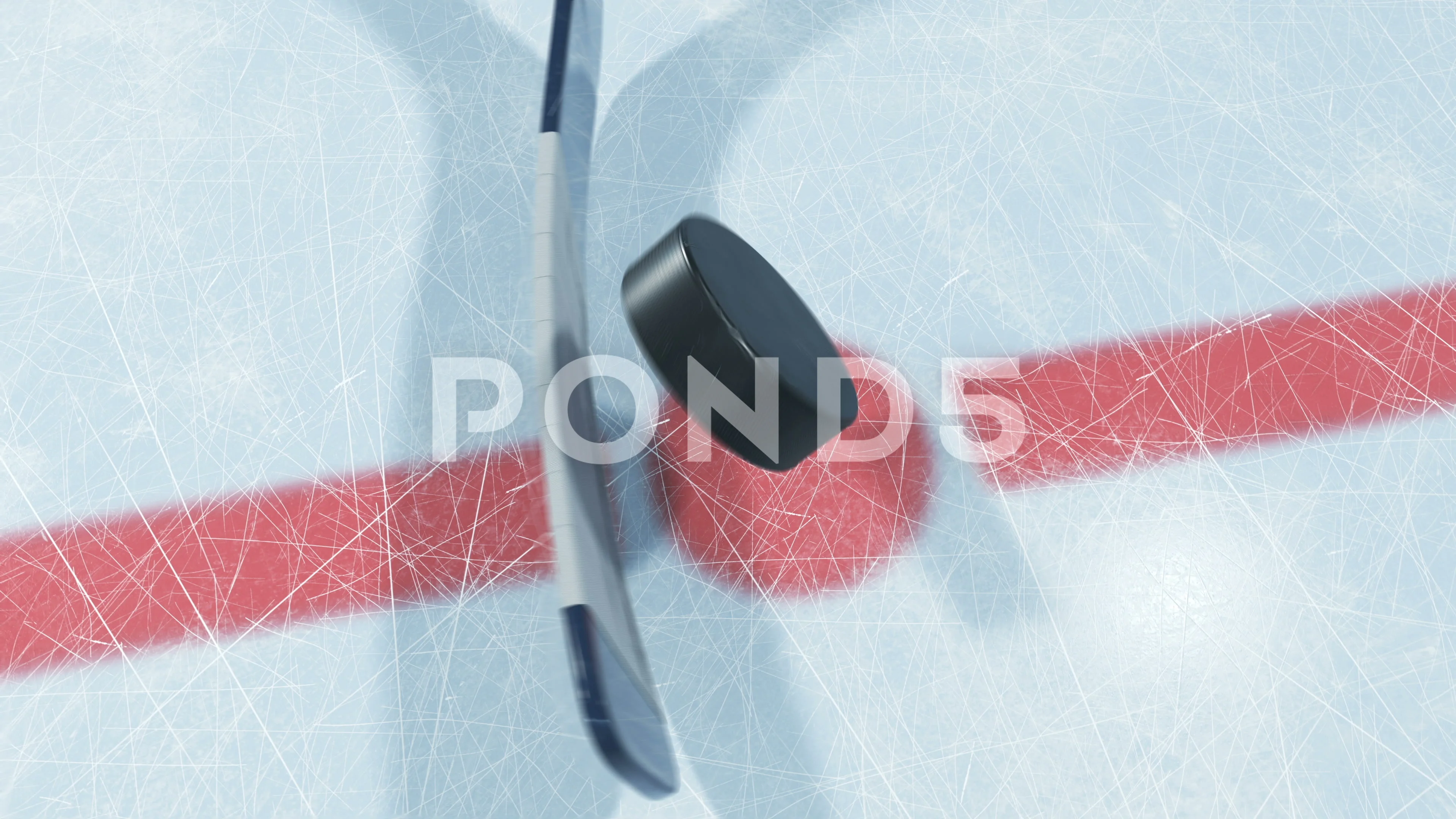 Ice Hockey Puck And Stick