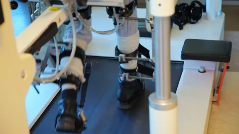 Hocoma medical walking robot. The medica... | Stock Video | Pond5