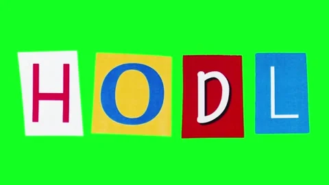 HODL isolated acronym on green screen ba... | Stock Video | Pond5