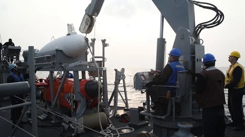 Mine Sweeping Stock Footage ~ Royalty Free Stock Videos | Pond5