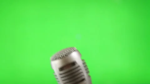 Microphone Green Screen Mic Stock Videos – Royalty-Free HD & 4K Videos