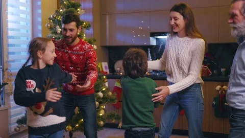 Holiday in family. Winter traditions. Ha... | Stock Video | Pond5