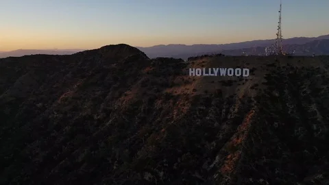 Sunset Hollywood Sign Stock Video Footage | Royalty Free Sunset ...