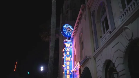 Hollywood Wax Museum sign | Stock Video | Pond5