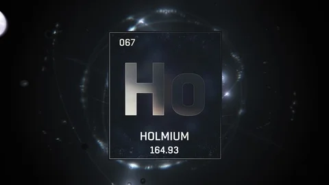 Holmium as Element 67 of the Periodic Ta... | Stock Video | Pond5