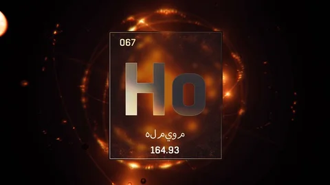 Holmium as Element 67 of the Periodic Ta... | Stock Video | Pond5
