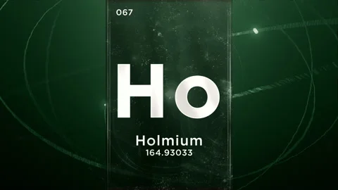 Holmium (Ho) symbol chemical element of ... | Stock Video | Pond5