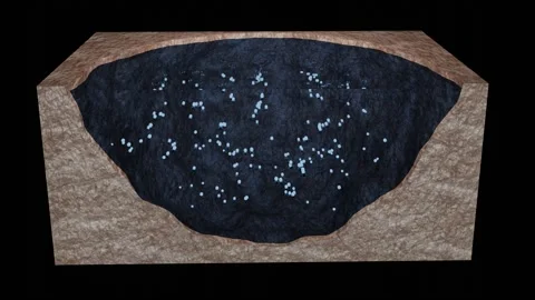 Holomictic Lake with particles floating,... | Stock Video | Pond5