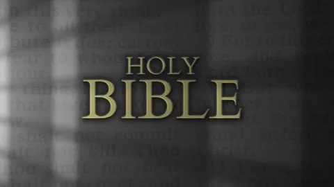 Holy Bible Light Reflection Background | Stock Video | Pond5