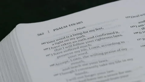 Holy Bible Scripture Word of God Christi... | Stock Video | Pond5