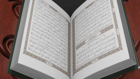 Holy book Koran. Holy Scripture. Islam. ... | Stock Video | Pond5