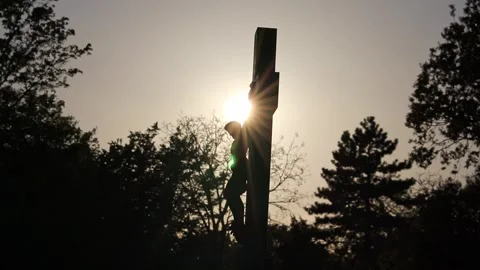 Holy cross glowing sunset sunshine symbo... | Stock Video | Pond5