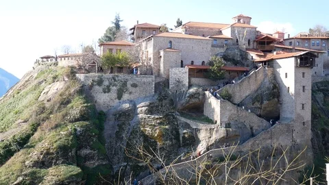 Holy Monastery of Transfiguration of Jes... | Stock Video | Pond5