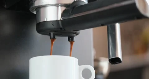 Home Espresso making process - coffee st... | Stock Video | Pond5