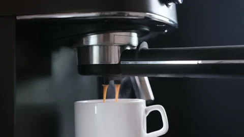 Home Espresso making process - coffee st... | Stock Video | Pond5