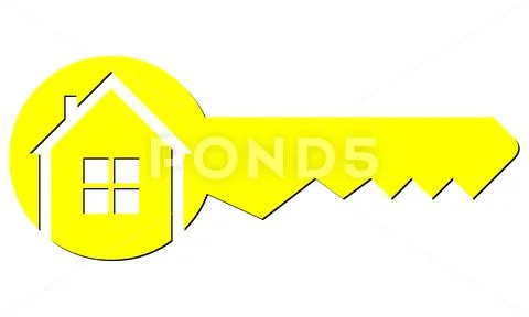 Home key symbol on white background. Vector illustration. ~ Clip Art ...