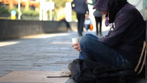 Man Begging Stock Videos – Royalty-Free HD & 4K Videos