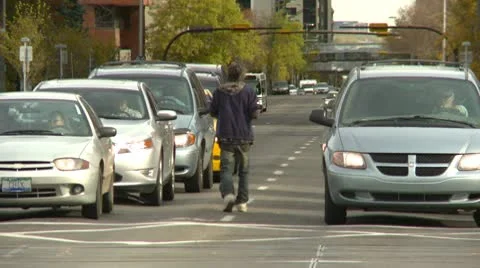 Homeless Person Stock Footage ~ Royalty Free Stock Videos | Pond5