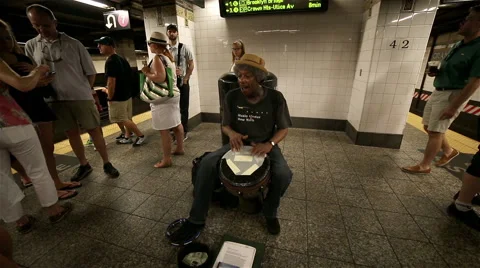 New York Street Performer Stock Footage ~ Royalty Free Stock Videos | Pond5