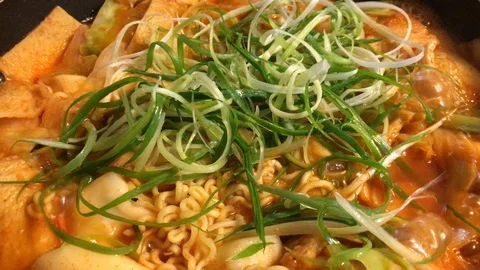 Homemade food, "tteokbokki", popular Kor... | Stock Video | Pond5