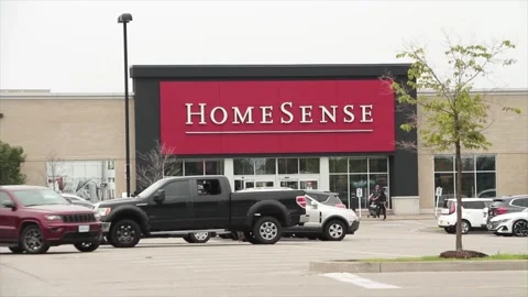 homesense front entrance sign logo with ... | Stock Video | Pond5