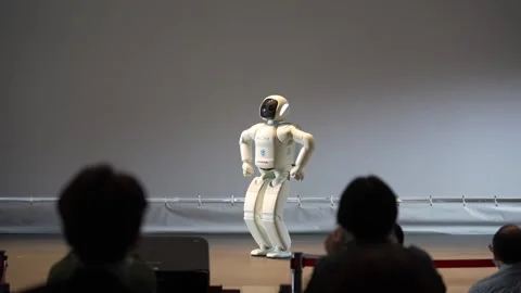 Honda's humanoid robot Asimo performs fo... | Stock Video | Pond5