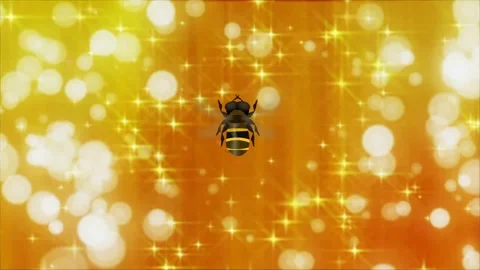 honey bee background and 2d animation, b... | Stock Video | Pond5