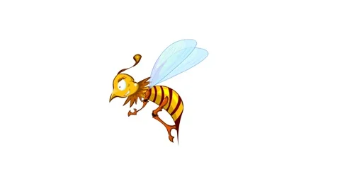 honey bee flying background and 2d anima... | Stock Video | Pond5