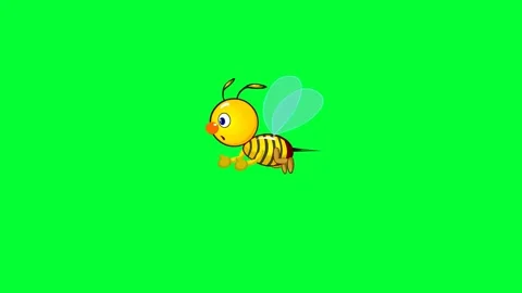 honey bee flying background and 2d anima... | Stock Video | Pond5