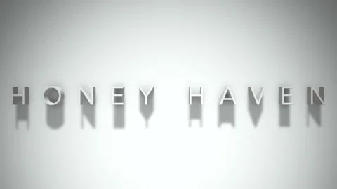 honey haven 3D title animation with shad... | Stock Video | Pond5